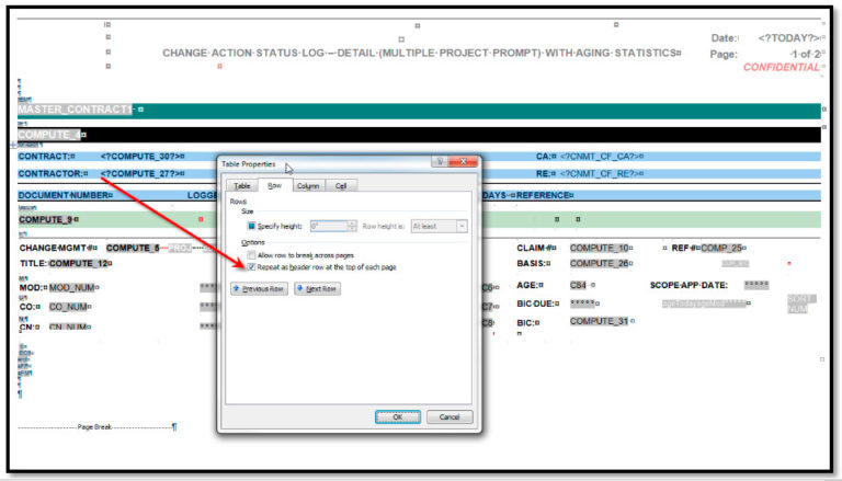 Repeating Content in BI Report Layouts - DRMcNatty & Associates