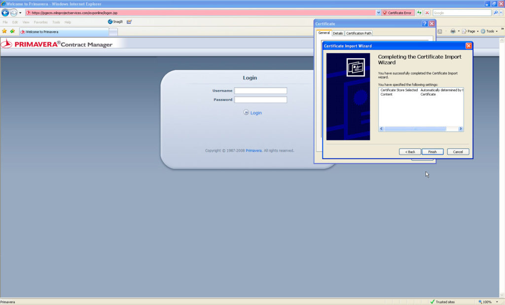 SSL Security Certificate Error - DRMcNatty & Associates