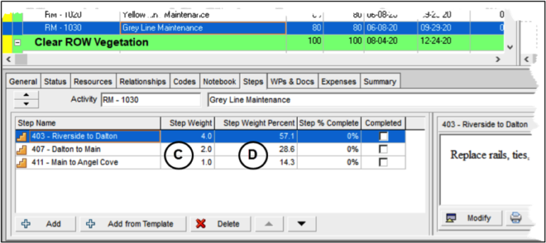 Using Steps to Calculate % Complete in P6 - DRMcNatty & Associates