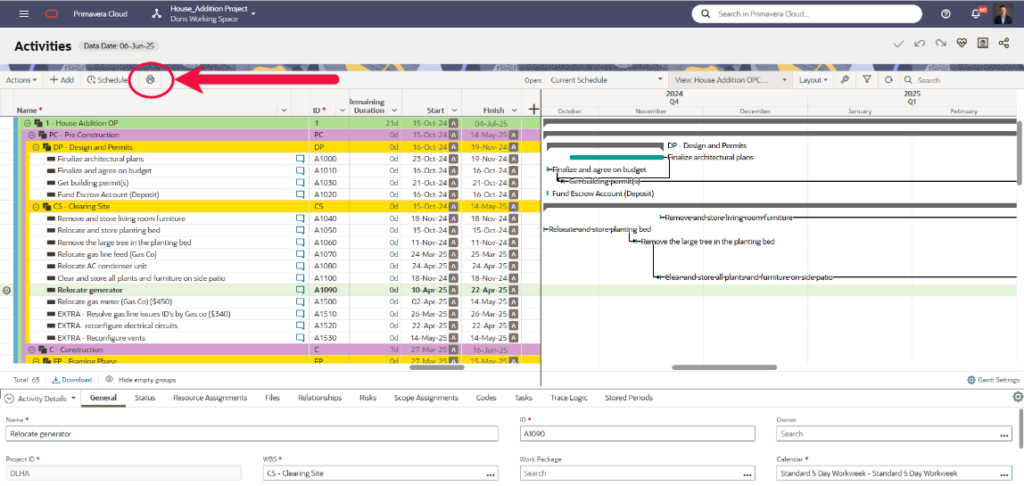 Printing Relationships, Sight lines, Colors and Background Graphics in ...